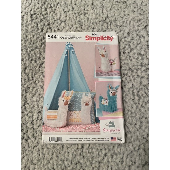 Simplicity | Art | Simplicity 844 Sewing Pattern Crafts Gingercake ...